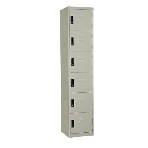 6 Compartments Steel Locker (15")